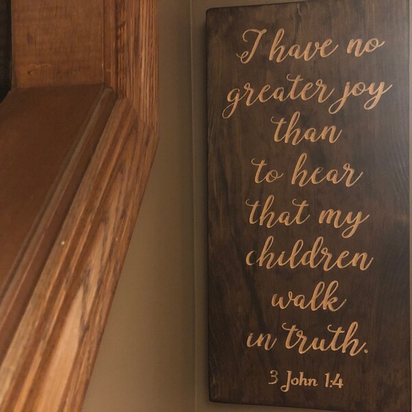 Bible Verse Wall Art Wood Sign Custom Christian Wall Art Scripture ...