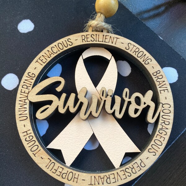 Cancer Awareness Ornament/cancer Fighter Ornament/cancer Hope Ornament ...