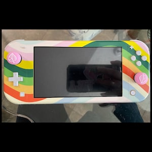 Nintendo Switch Lite Skin // Retro Lines Design // High - Etsy