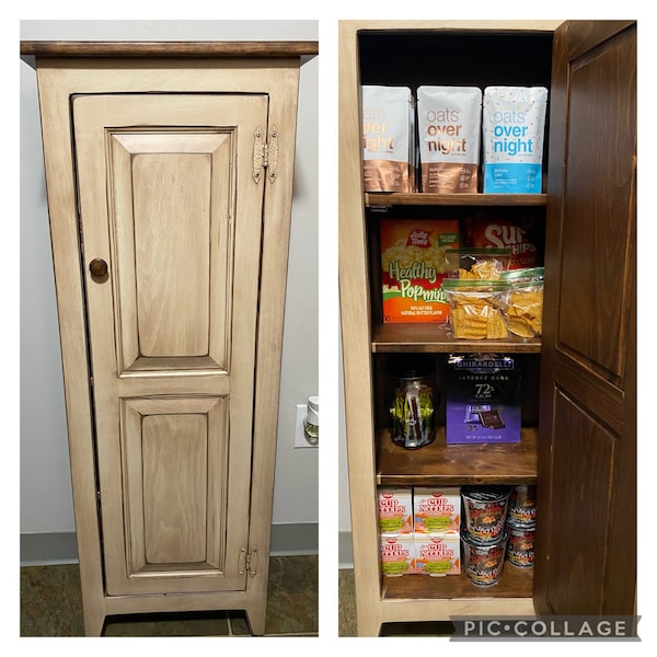 Pantry Cabinet - Amish Furniture - Farmhouse Jelly Cabinet - Kitchen ...