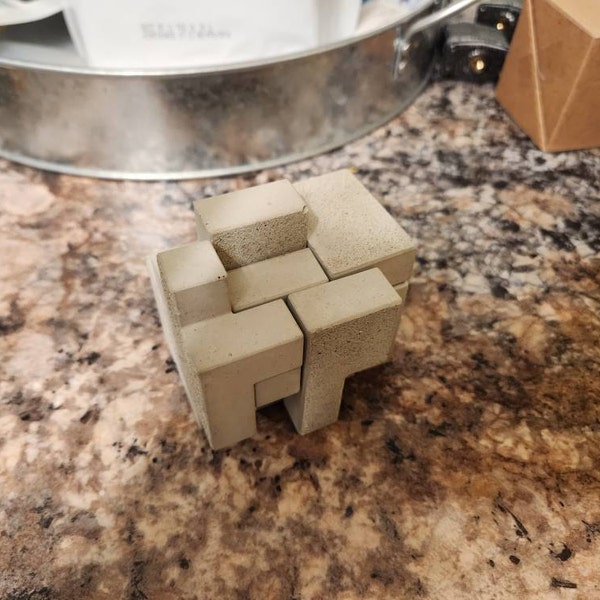 Papercraft Knot "cross" 3D Interlocking Burr Puzzle Interactive Object ...