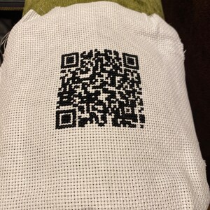 Custom QR Code Cross Stitch Pattern Instant Download, Personalized ...