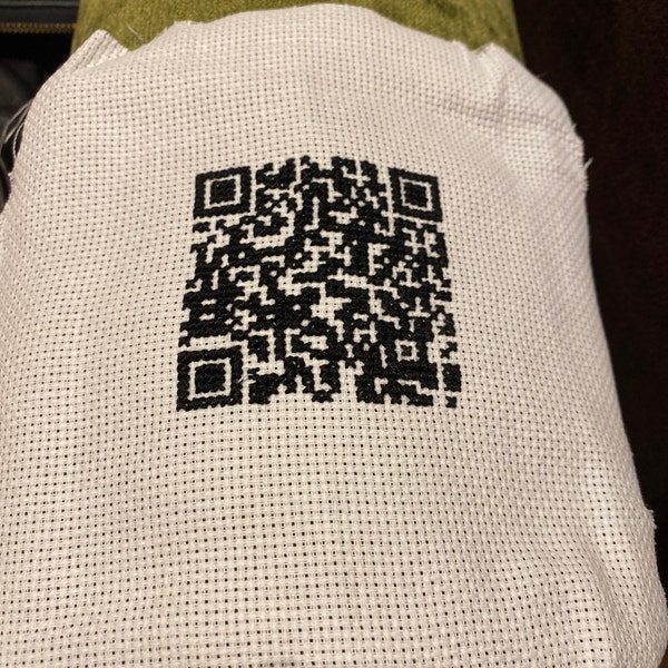 Rickroll QR Code Cross Stitch Pattern - Etsy