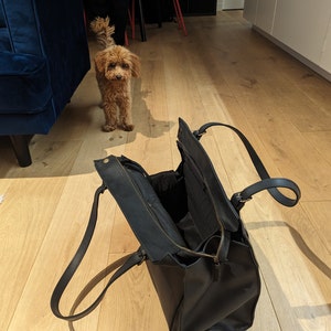 Leather Folder With Zipper, Leather Document Holder A3, Leather ...