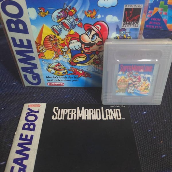 Super Mario Land Box for Game Boy Nintendo - 3 Regions - HQ - Inner ...