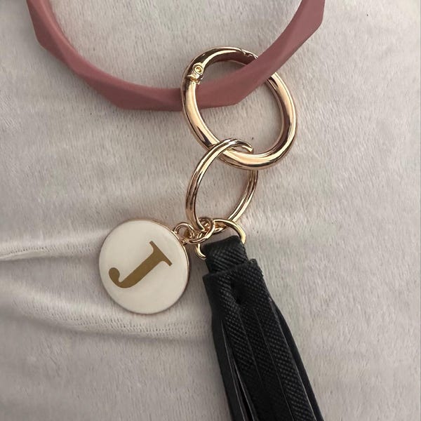 Rhombus Personalized Wristlet Keychain | Tassel Key Chain | Key Ring ...