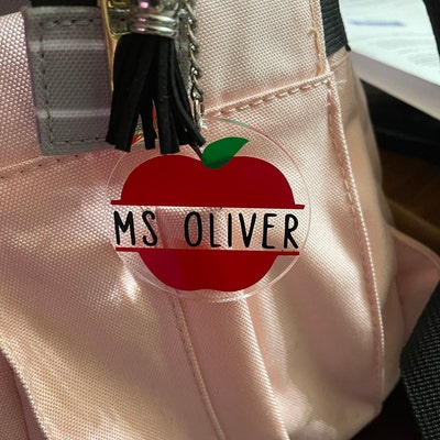 Teacher Apple Acrylic Keychains - Etsy