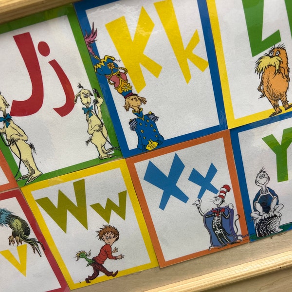 Dr Seuss Alphabet Posters | Learn Your Abc's | Alphabet Learning Signs ...