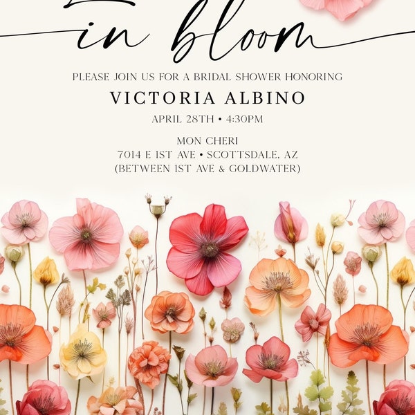 Wildflower Bridal Shower Game, Word Scramble, Colorful Flower Bridal ...