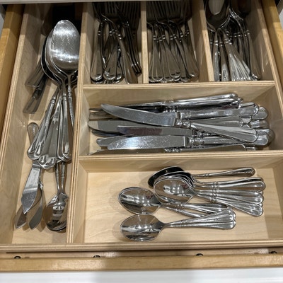 16 to 18 Inches Wide Drawer Insert, Custom Drawer Organizer, Wood ...