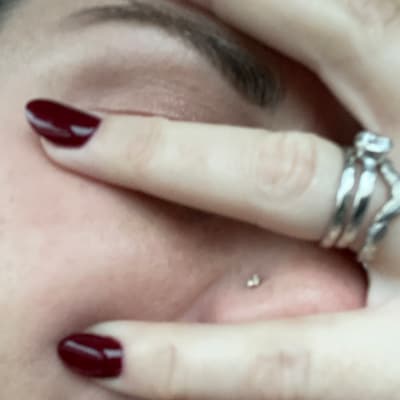 Tiny Diamond Nose Stud Nose Ring Piercing Nose Pin Nose Bone Silver ...