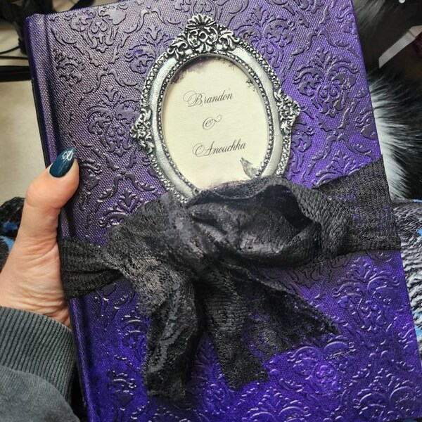 Custom Gothic Wedding Guest Book ,photo Booth Album, Romantic Gothic ...