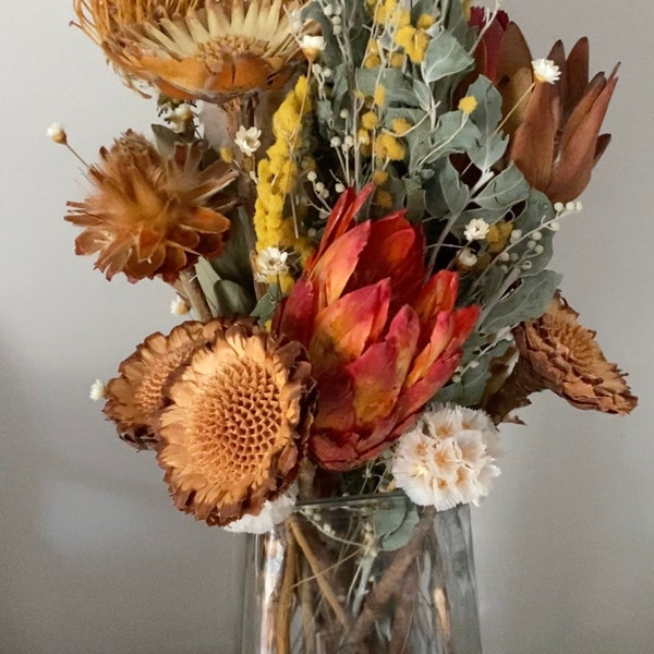 5 Type Natural Protea Flowers，real Proteas Stems，dry Flowers ...