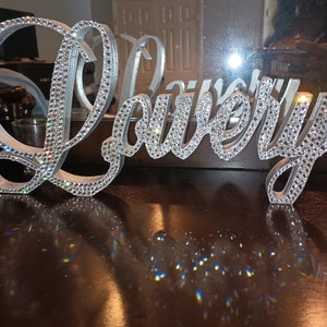 Swarovski Crystal cards Sign Wedding Signs - Etsy