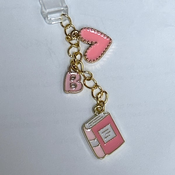 Bookish Phone/kindle Charm Dust Plug – Custom Initial & Symbol Charms ...