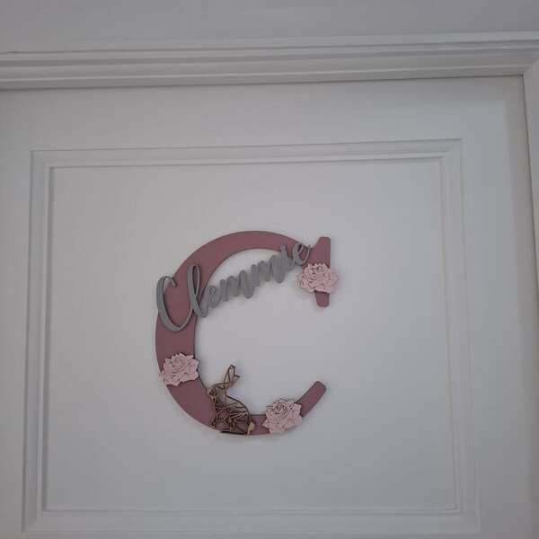 Wooden Toy Box Sign & Embellishments. Pastel Name. Bedroom Door Sign ...