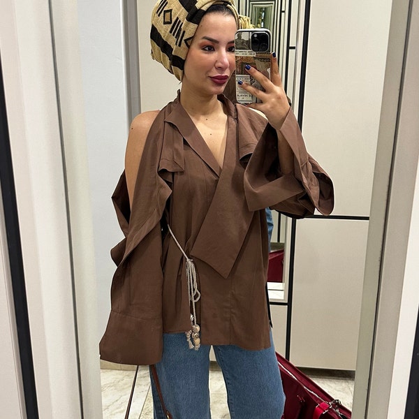 Japanese Style Blouse Sewing Pattern | Kimono Inspired Shirt Pattern ...