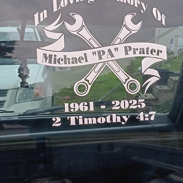Mechanic Memorial Decal - Etsy