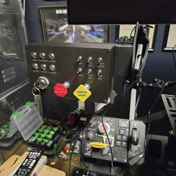 USB Flight Simulator Switch Panel: MSFS, X-plane, DCS, Elite Dangerous ...