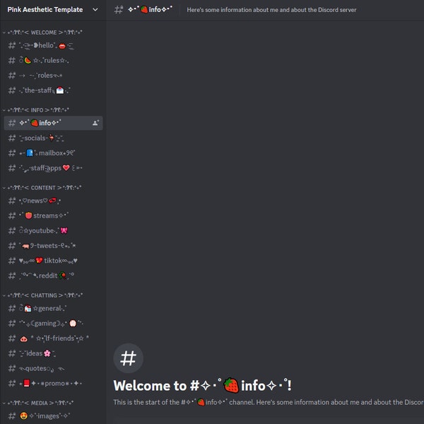 Purple Aesthetic Streamer & Content Creator Discord Server Template ...