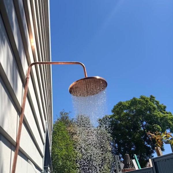 Unlacquered Solid Copper Shower Head , Shower Head , Copper Shower Head ...