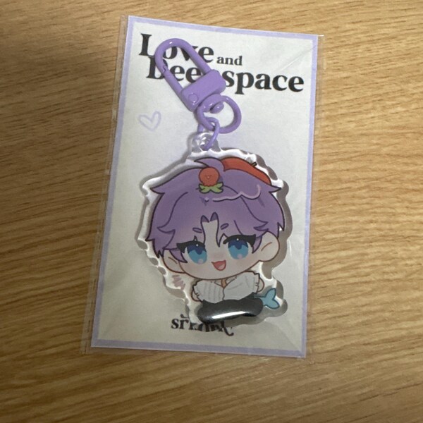 Heart Smiski Acrylic Keychain - Etsy