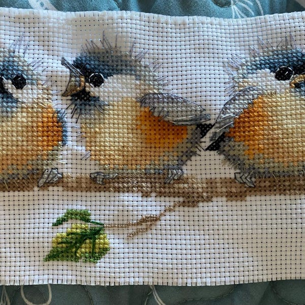 Cross Stitch Pattern Bird Song #2, Nature Counted Cross Stitch, Birds ...