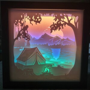 Shadow Box Frame Svg Cnc or Laser Cut Template for 3mm - Etsy