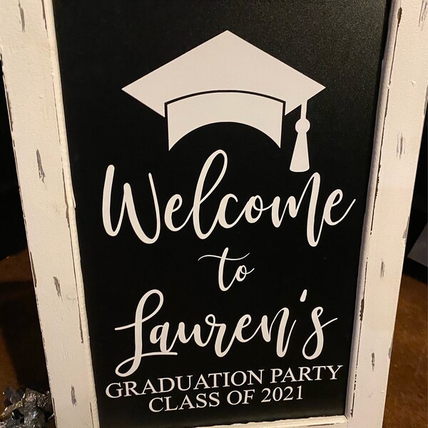 Graduation Party Decal for Sign Graduation Decal for Mirror or ...