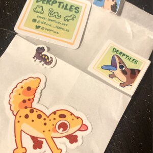Pet Reptile Stickers full Set of 12 Matte-laminated Stickers for ...