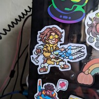 Overwatch 2 Mauga Pixel Spray Vinyl Sticker Decal, Laptop, Phone ...