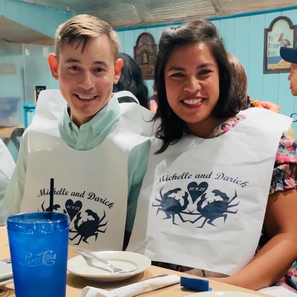 Crab Custom Printed Adult Party Bibs, Disposable for Your Feeds, Boils ...