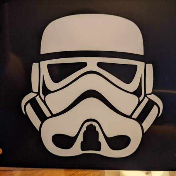 Star Wars Stormtrooper Helmet Custom License Plate Car Truck Auto Tag ...