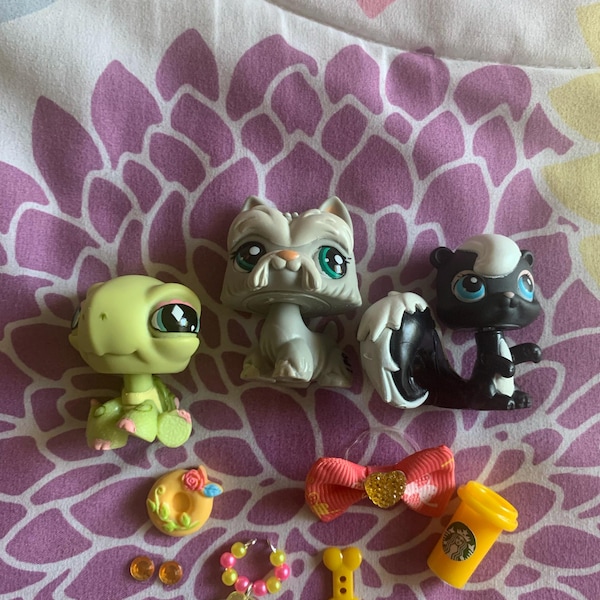 Littlest Pet Shop Rare Vintage LPS Horses Alpaca Llama Glitter Deer ...