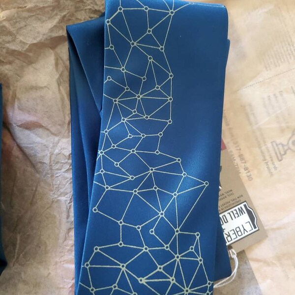Blockchain Necktie, Crypto, Big Data, Geometric Tie. Vaporwave ...