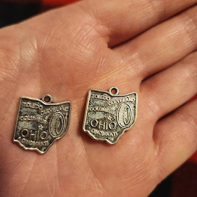 Florida Charms, Florida State Map Pendant Beads, up to 6 Pcs, Antique ...