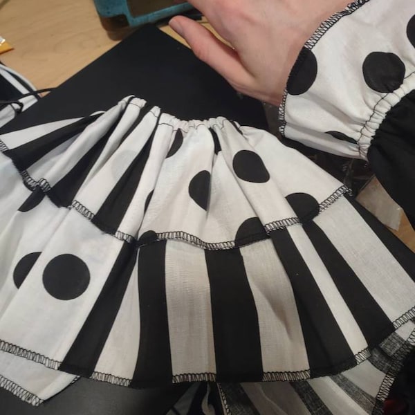 Detachable Clown Collar, Yellow With Multicolor Polka Dot Clown Collar ...