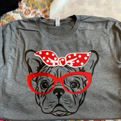 French Bulldog Svg,french Bulldog With Bandana Svg,french Bulldog With ...