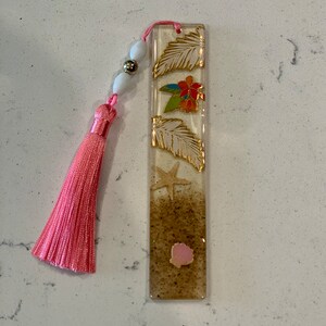 Opal Geode Bookmark With Beaded Tassel Colorful Resin Book Mark Unique ...