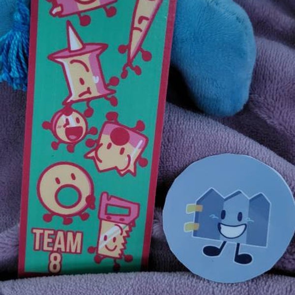 Team 8s Bfdi Bookmarker - Object Show BFDIA BFB TPOT Battle for Dream ...