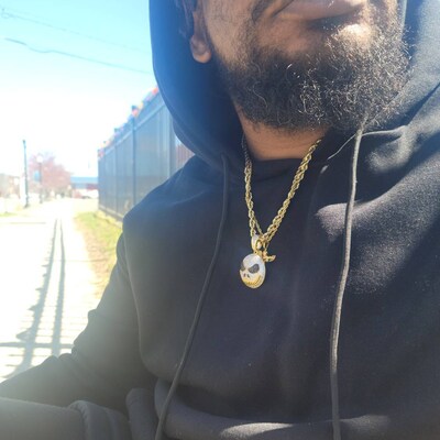 Self Made Super Font Iced Out Letter Pendant - Etsy