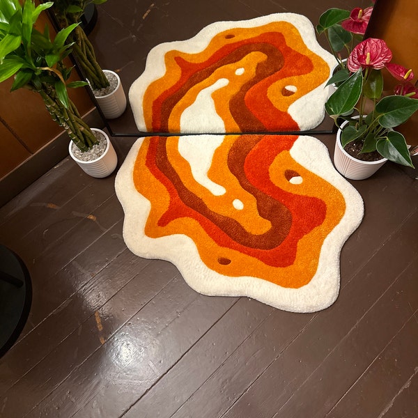 Volcanic Tufted Rug / Custom Rug, Handmade Rug, Soft & Fluffy ...