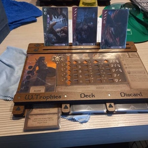 The Witcher Old World Board Game Dashboard and Save Box Magnetic Player ...