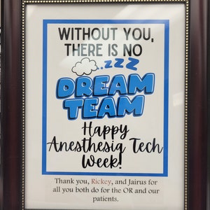 The Dream Team Sticker/anesthesia Sticker/crna Sticker/vinyl Sticker ...