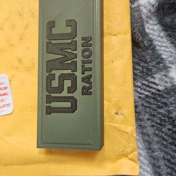 USMC Ration 3D Printed Box With Surprise Crayons - Fun Gag Gift for ...