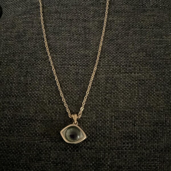 Glass Eye Pendant, Green Big Eye Pendant, Evil Eye Talisman Pendant ...