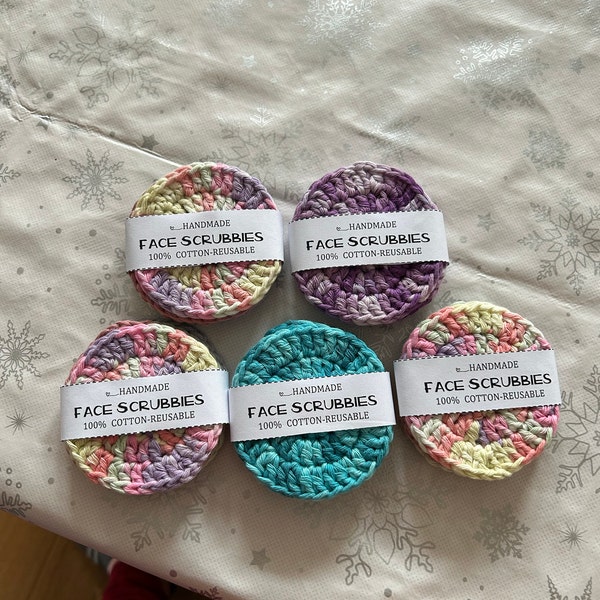 Printable-digital File Labels for Handmade Face Scrubbies - Etsy
