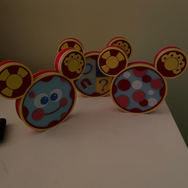 Mickey’s Clubhouse Toodles 3d-printed Standing Figures – Face, Circles ...