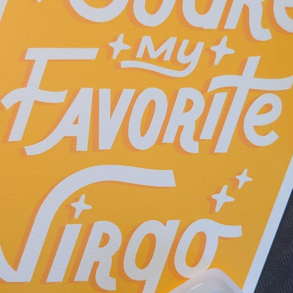 Virgo Zodiac Card | Greeting Card | You're My Favorite Virgo | Zodiac ...