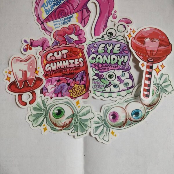 Gore Candy Waterproof Stickers! - Etsy